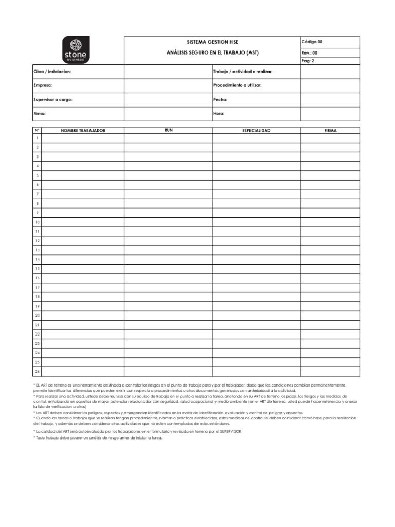 Sistema De Gestion Hse Ast Pdf