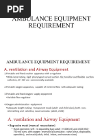 Ambulance Inventory Checklist | PDF | Medical Equipment | Clinical Medicine