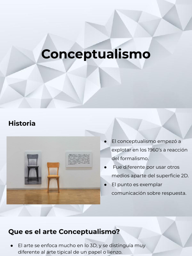 Conceptualismo | PDF | Las artes | Educación en artes liberales