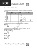 Patterns Class6 Worksheet | PDF