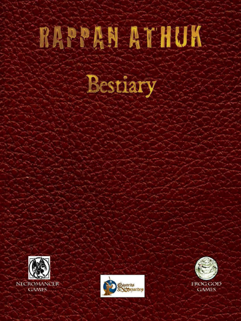 Rappan Athuk Bestiary (S+W) | PDF