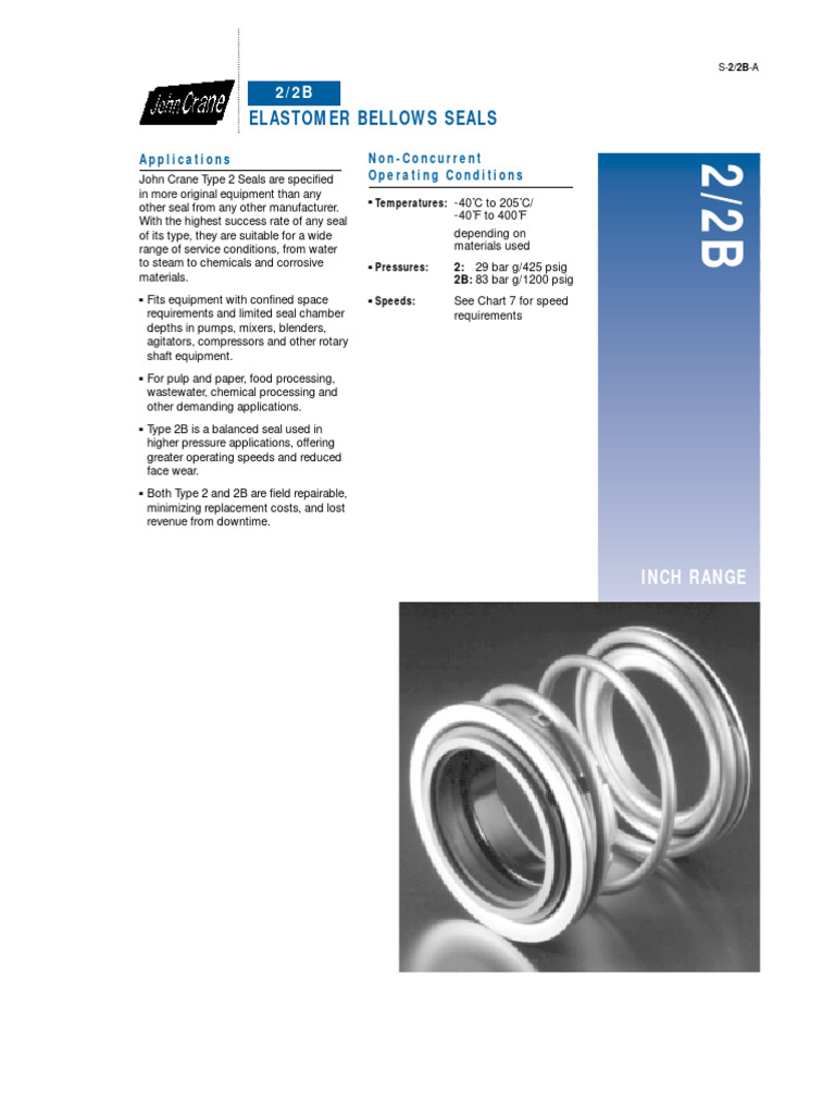 Elastomer Bellows Seals: Applications Non-Concurrent Operating ...