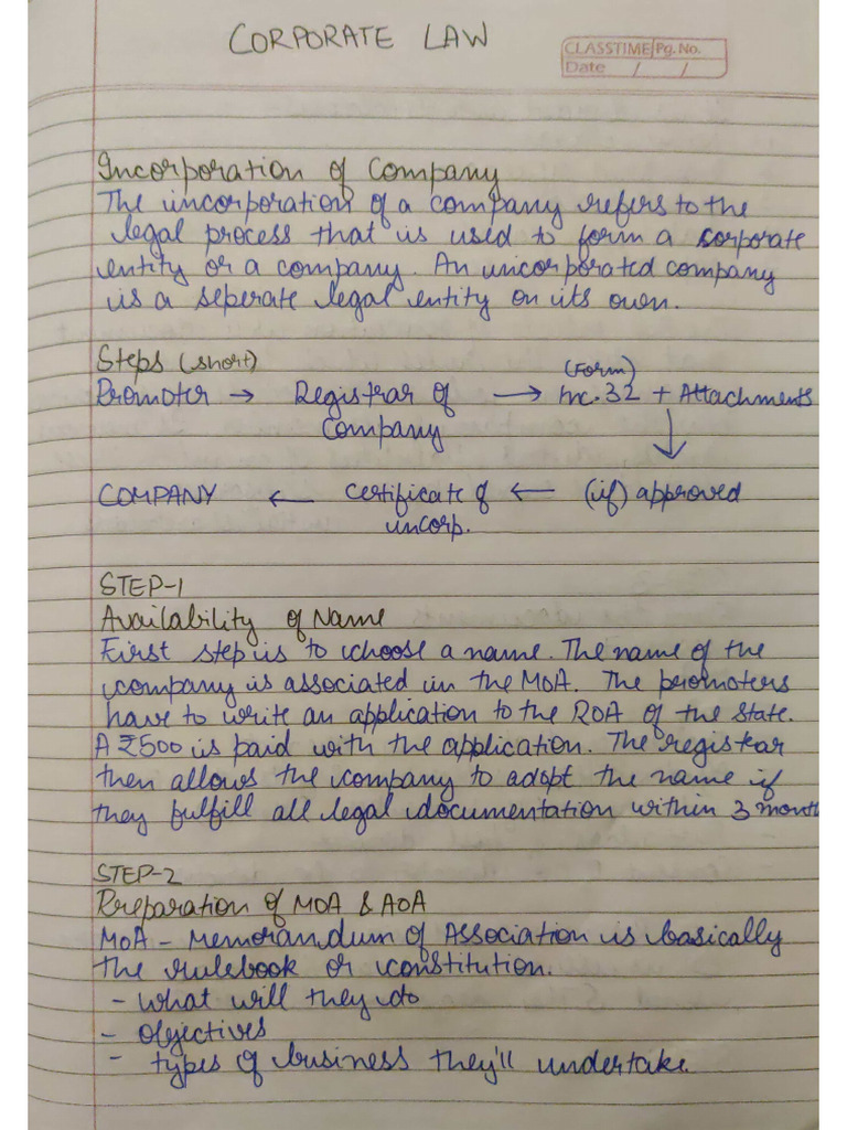 Corporate Notes | PDF