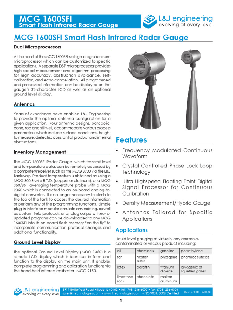 MCG1600 3F | PDF | Radar | Digital Signal Processing