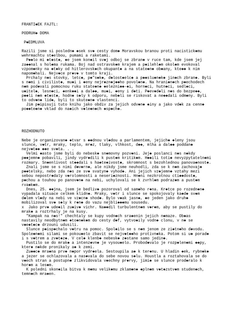 František Fajtl - Podruhé Doma | PDF