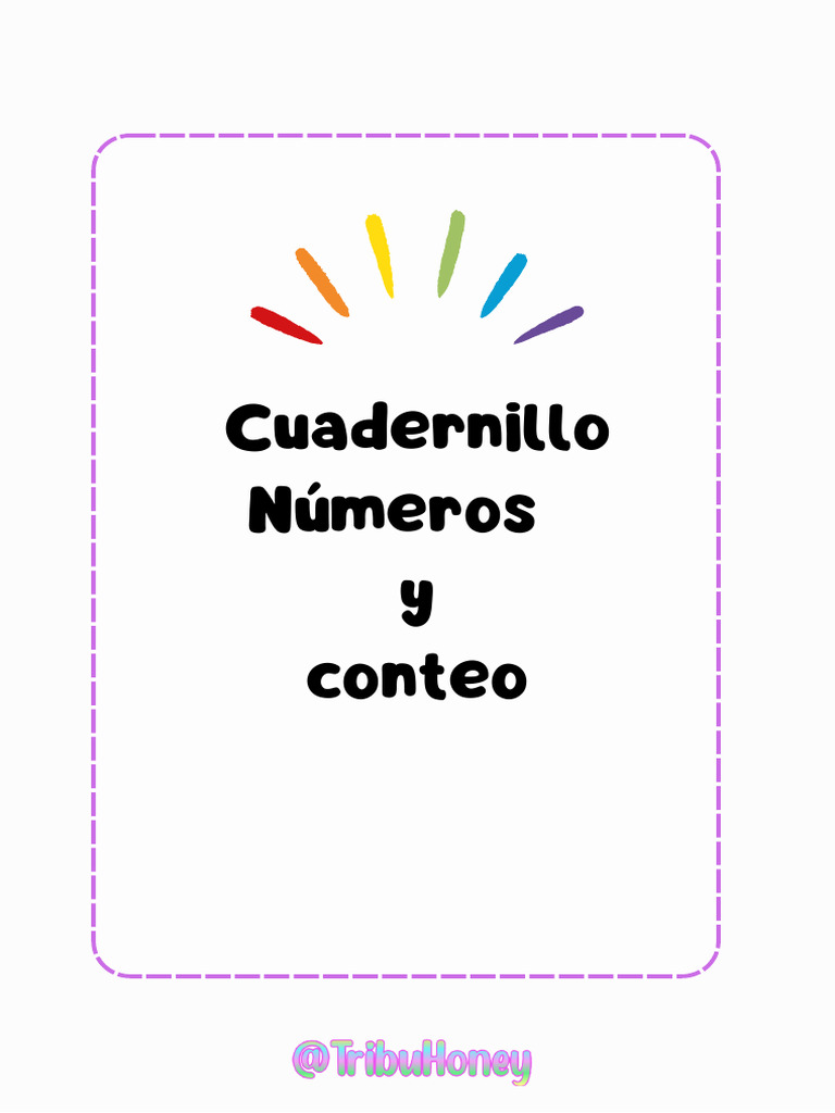 Cuadernillo de Números del 1 al 10 | PDF | Métodos y materiales de ...