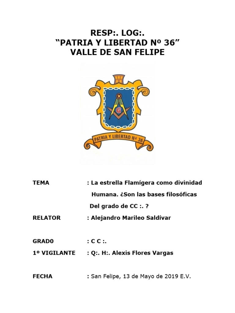 Significado de la Estrella Flamígera | PDF | Masonería | Alquimia