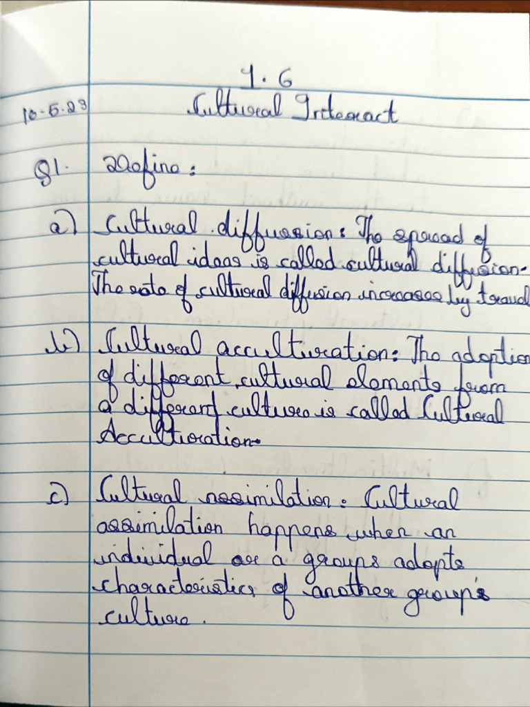 Social Studies - Notes Written - 17th May 2023 | PDF