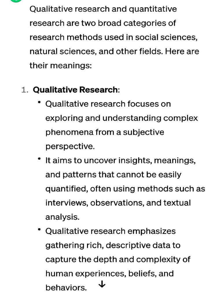 Qualitative and Quantitative Research | PDF | Statistics | Quantitative Research