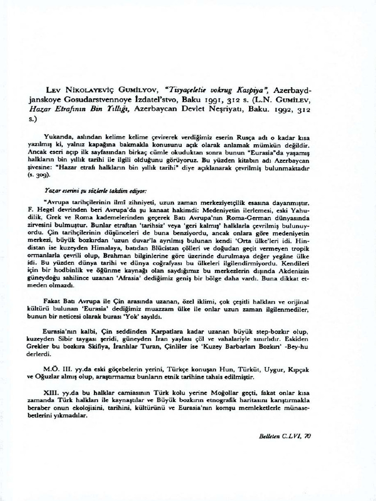 Gumiliev Hunlar Tur | PDF