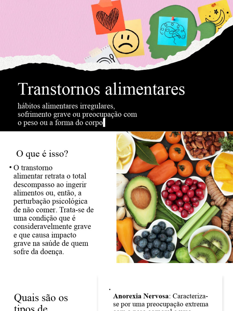 Transtornos Alimentares - Eletivas | PDF | Distúrbio alimentar ...