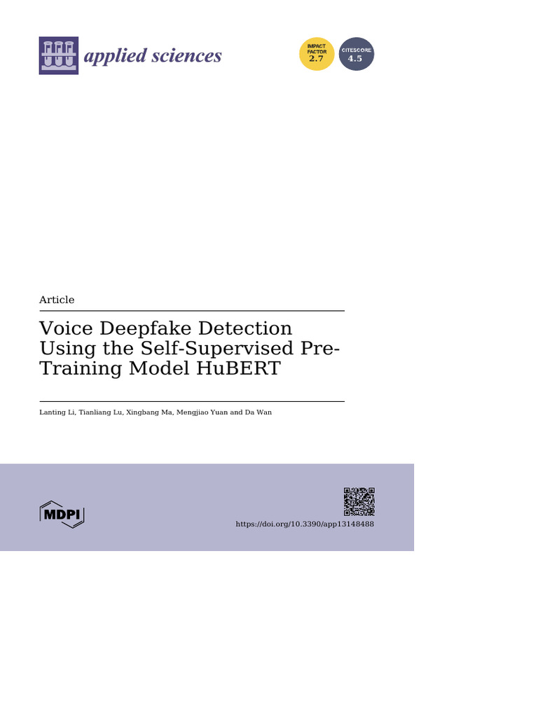 Base Paper Audio Deep Fake Detection | PDF | Deep Learning | Signal To Noise Ratio