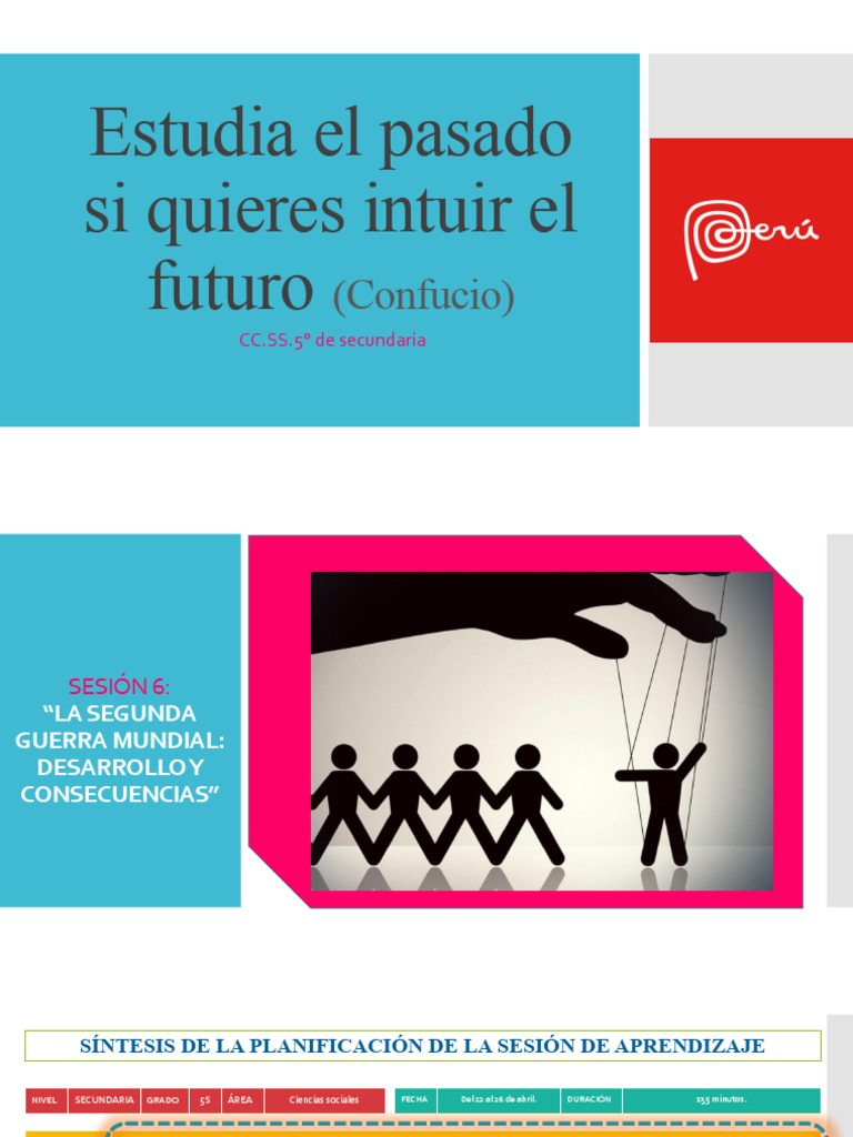 5to Sec - Cc. Ss. - Sesión #6 Desarrollo y Consecuencias | PDF | Potencias del Eje | Alemania nazi