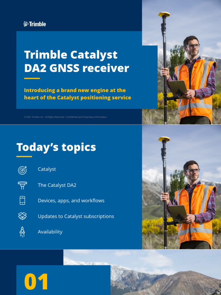 Trimble Catalyst - DA2 Product Presentation For Customers - Sep 2021 ...
