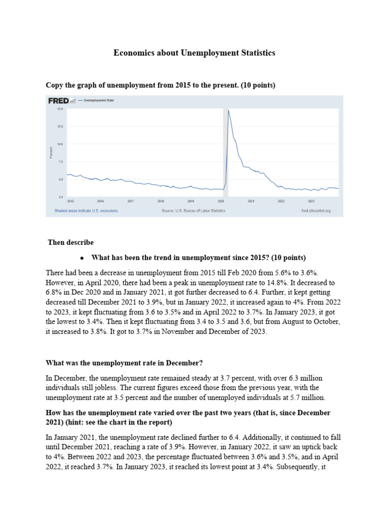 Economics About Unemployment Statistics | PDF | Economies | Macroeconomics