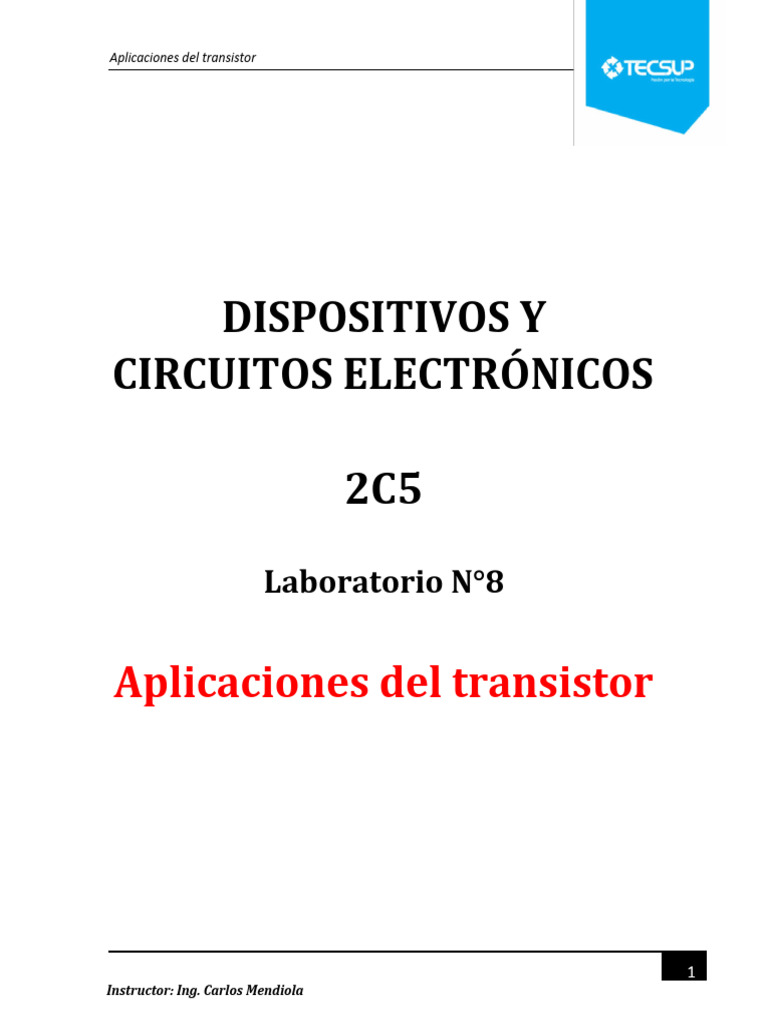 Lab - 08 Aplicaciones Del Transistor GRUPAL | PDF | Transistor ... Lab - 08 Aplicaciones Del Transistor GRUPAL | PDF | Transistor ...