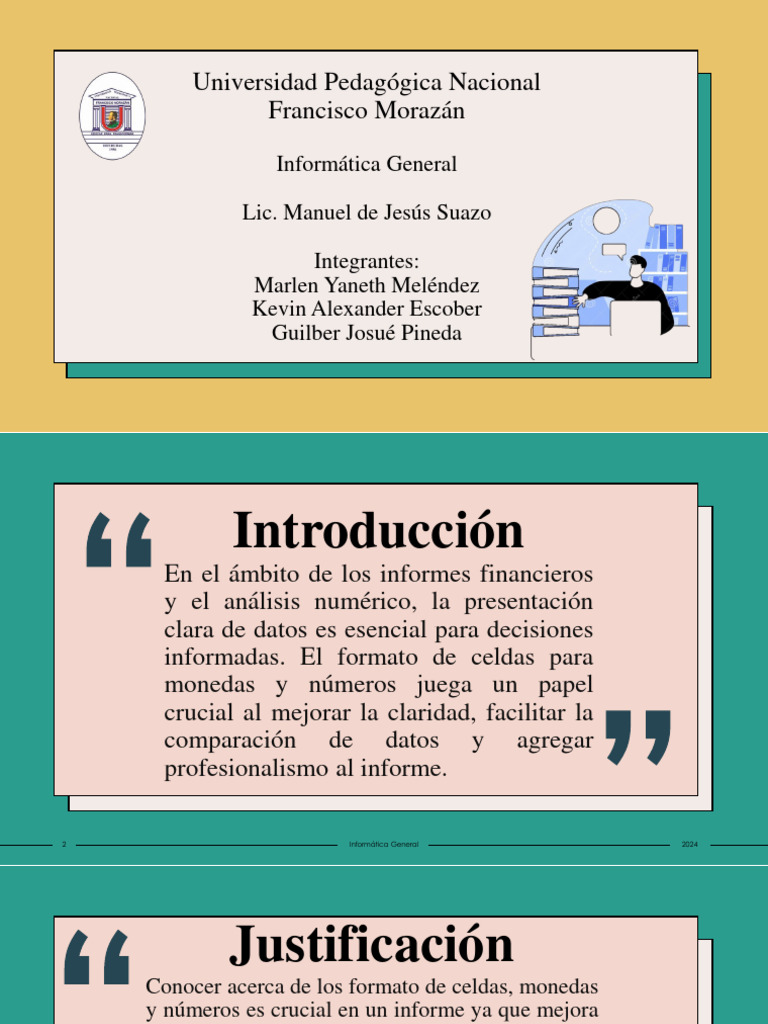 Presentacion de Informatica Expo 2 | PDF | Moneda | Microsoft Excel