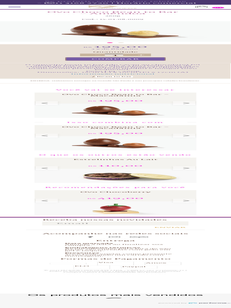 Ovo Choco Bean To Bar - Amêndoa - Chocolat Du Jour 2 | PDF | Chocolate