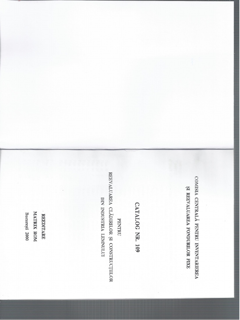 Catalog Nr. 109 - Reevaluarea Cladirilor Si Constructiilor Din ...