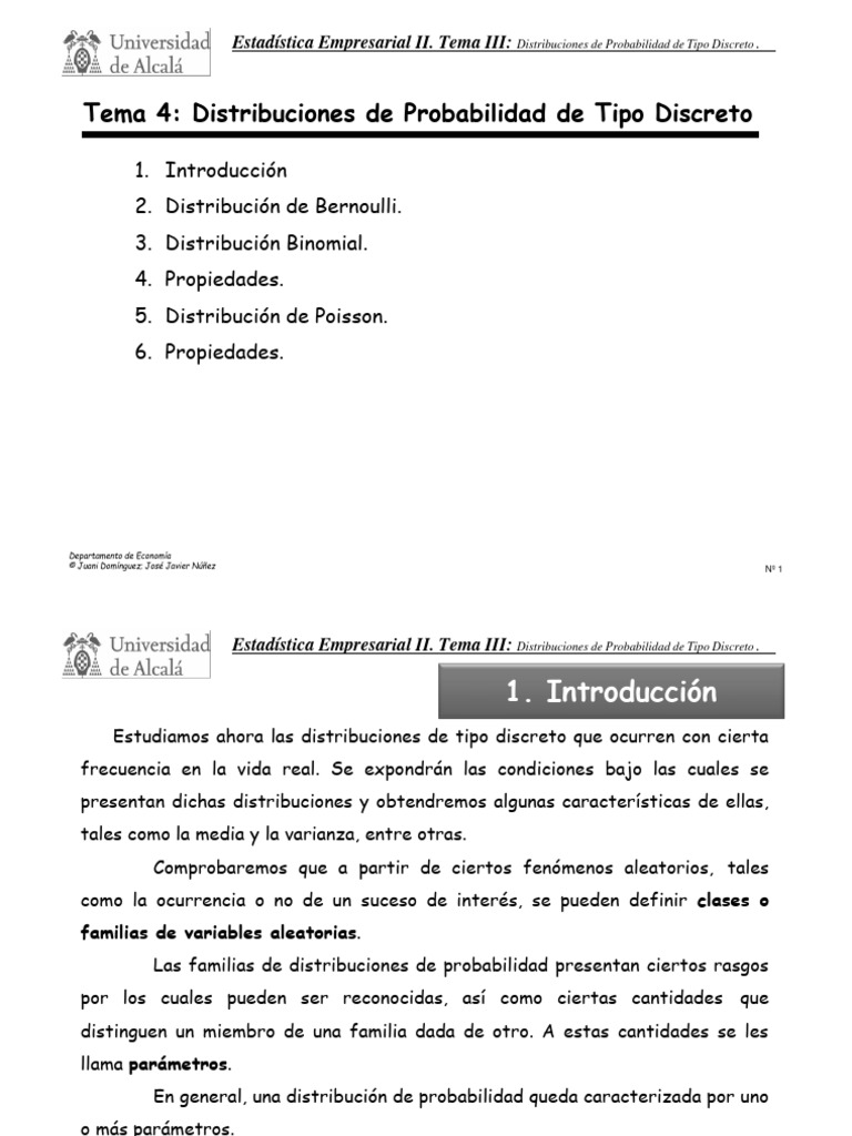 Transparencias Tema 4 | PDF | Distribución de veneno | Enseñanza de matemática