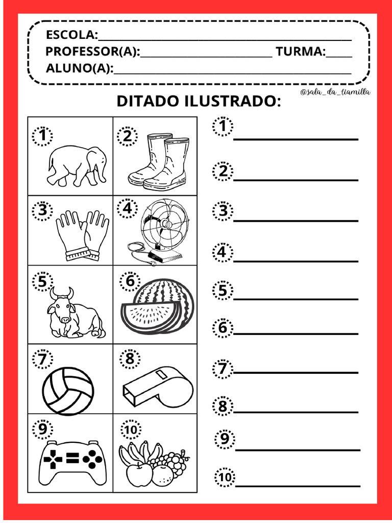 Ditado Ilustrado | PDF
