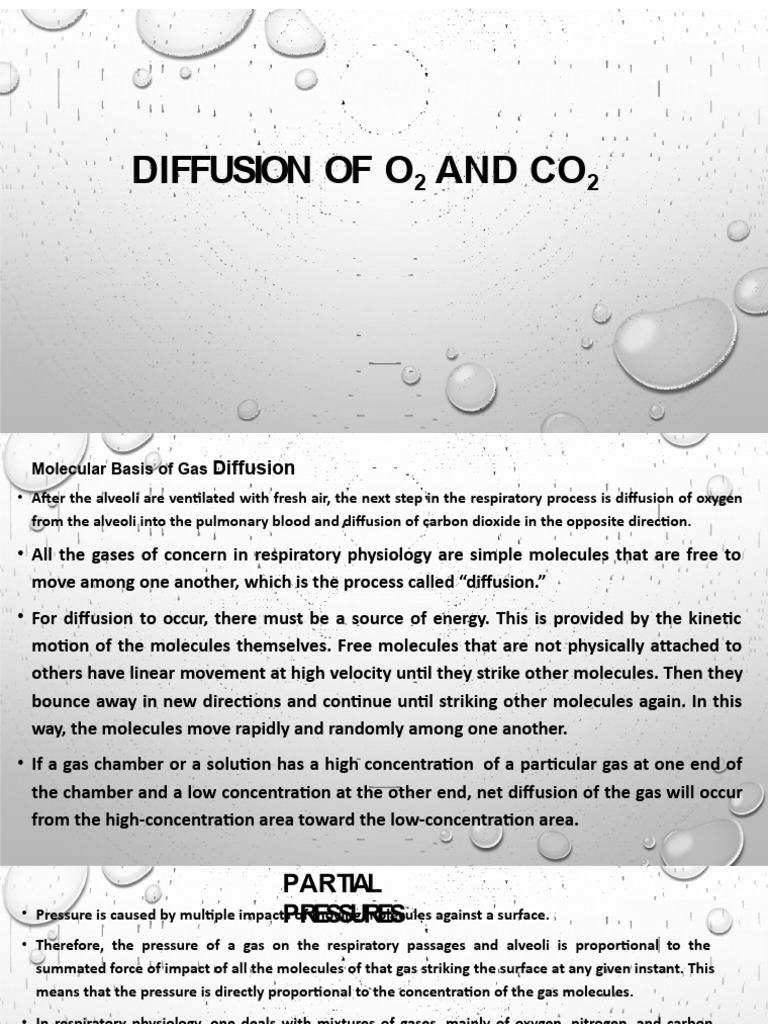 5) Diffusion of O2 and CO2 | Download Free PDF | Breathing | Diffusion