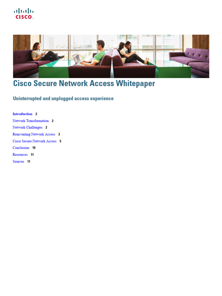 Cisco Secure Network Access White Paper | PDF | Computer Network | Computer Security