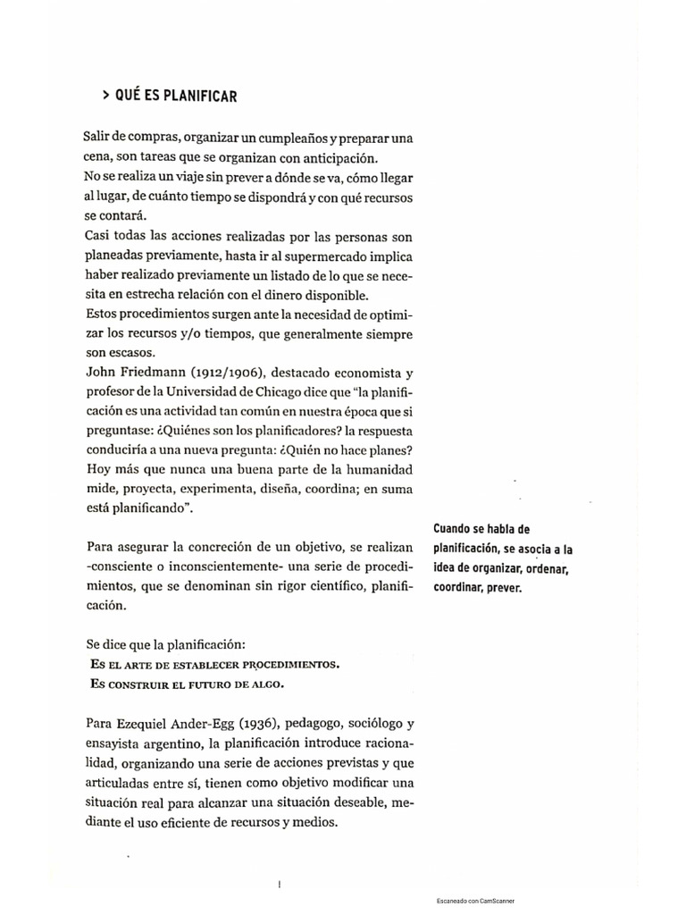 Que Es Planificar | PDF