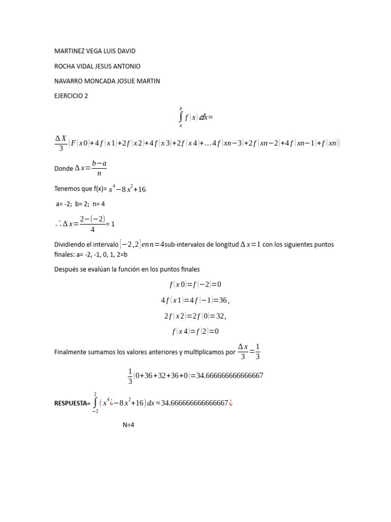 Metodos Numericos Ejer2.2 | PDF | Análisis | Teoría del operador