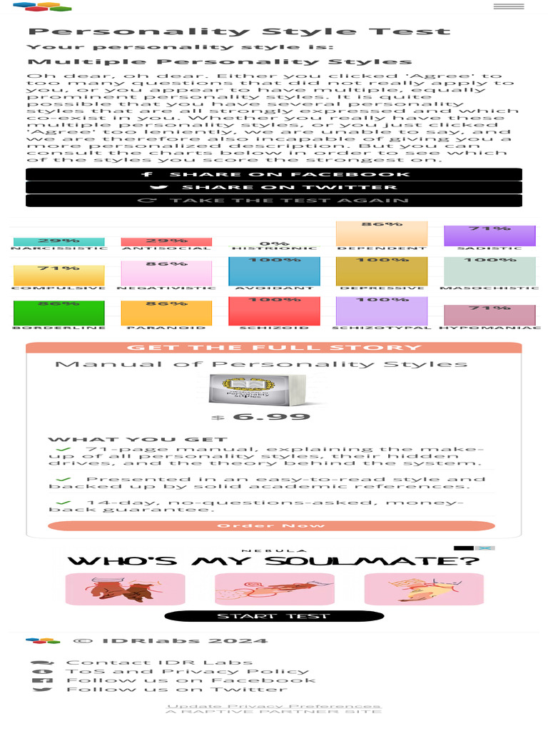 Discover Your Multiple Personality Styles | PDF