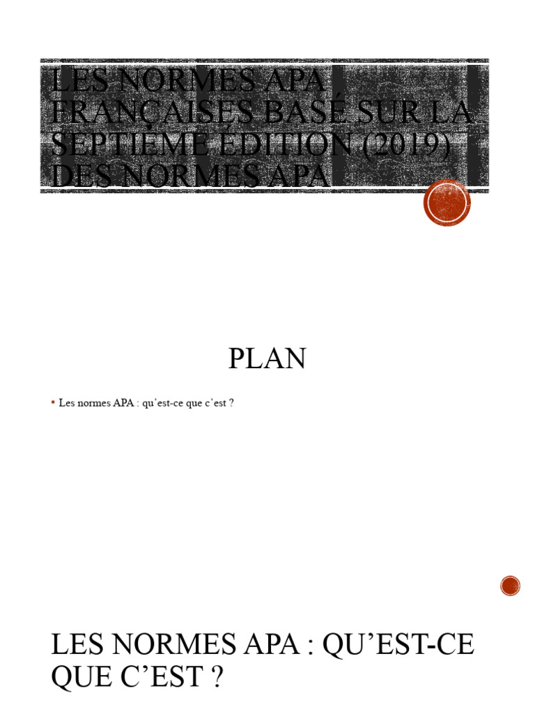 Normes APA 7 : Guide de citation | PDF | Guillemet