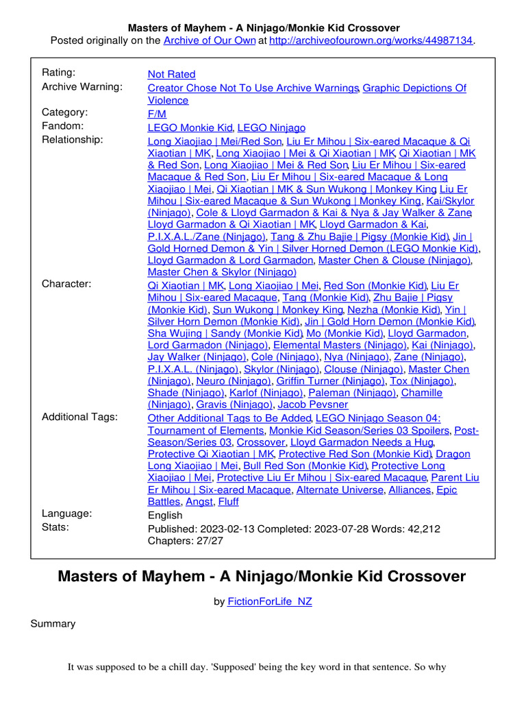 Masters of Mayhem - A | PDF
