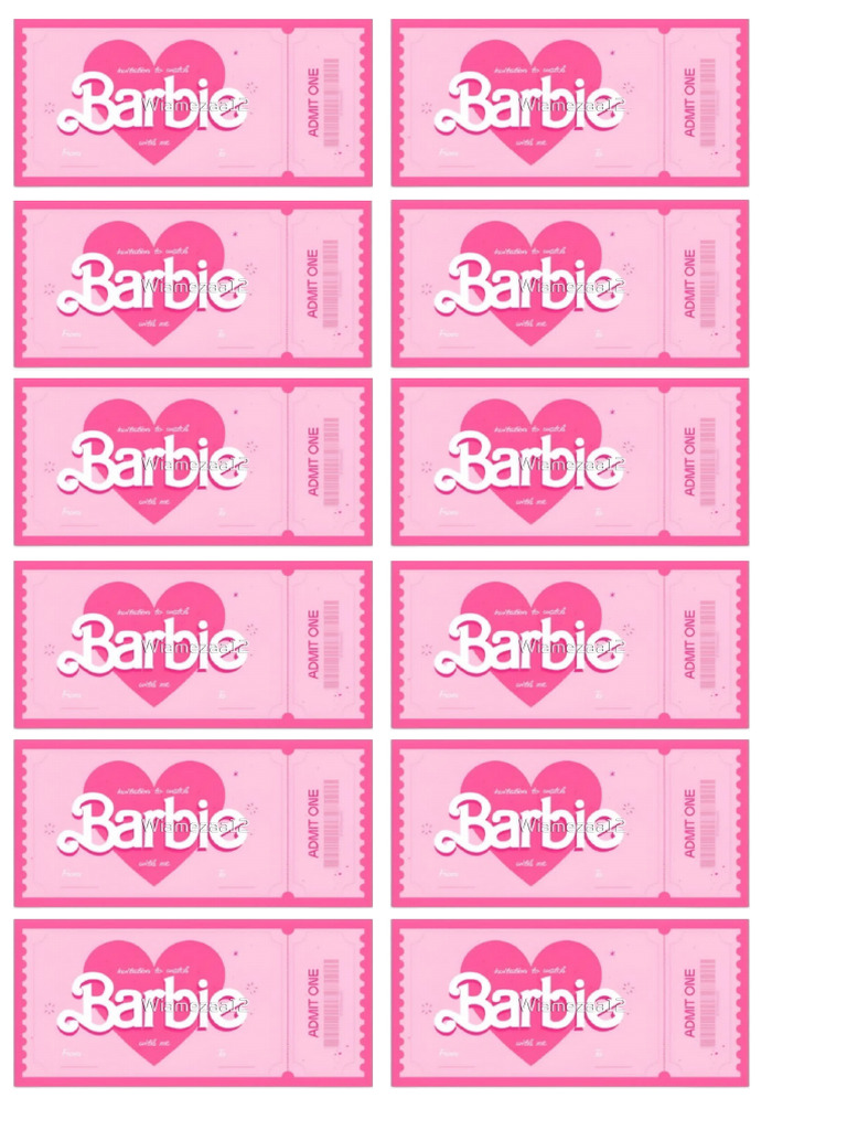 Ticket - Barbie | PDF