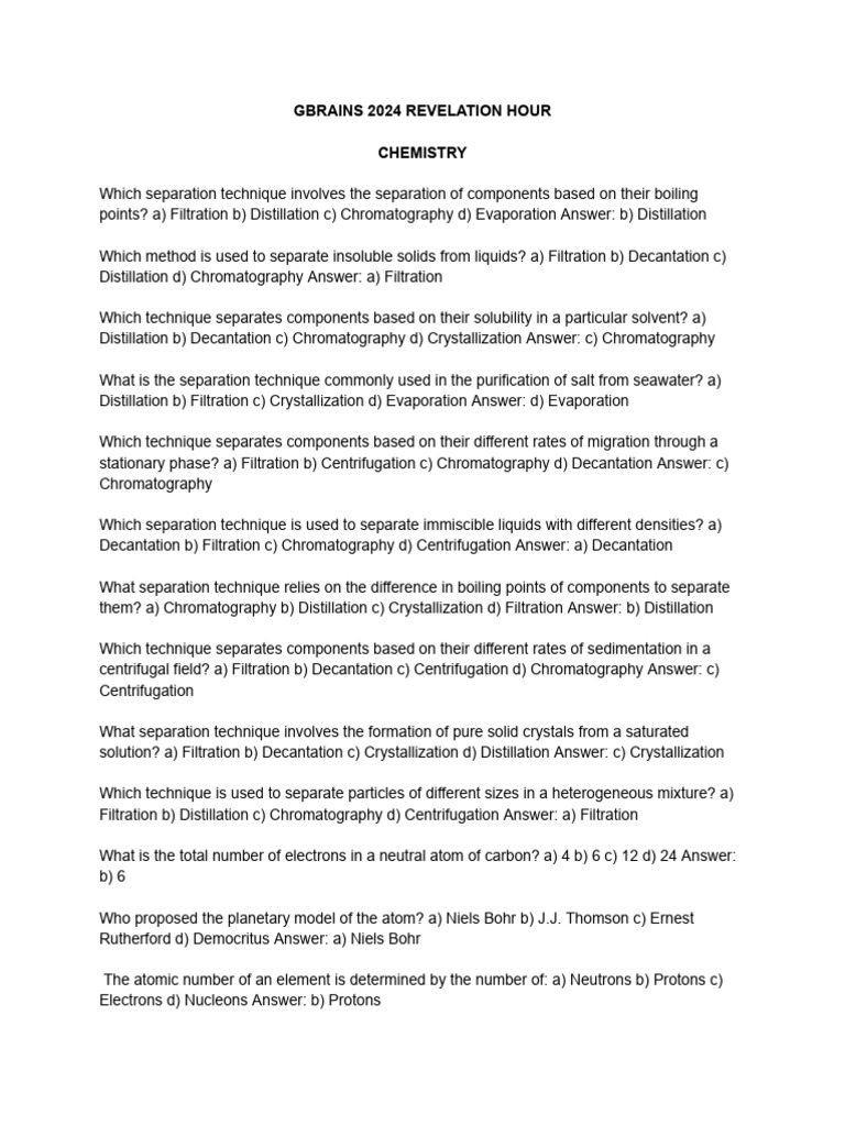 Chemistry Rev | Download Free PDF | Proton | Fat