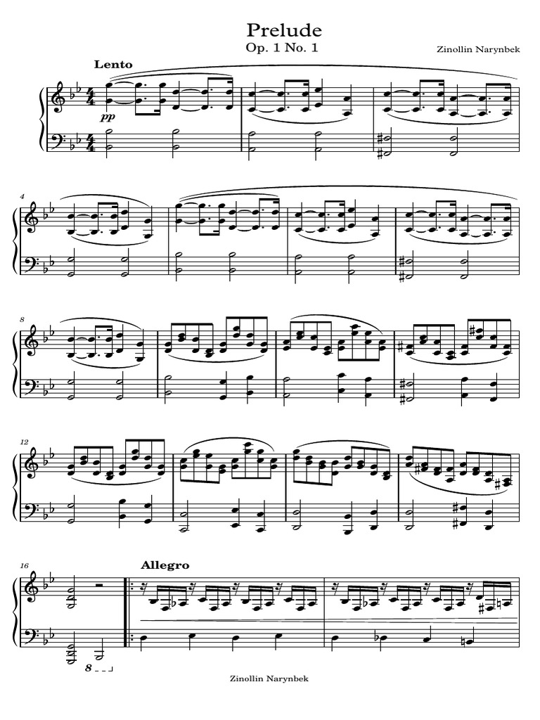 Prelude Op.1 | PDF