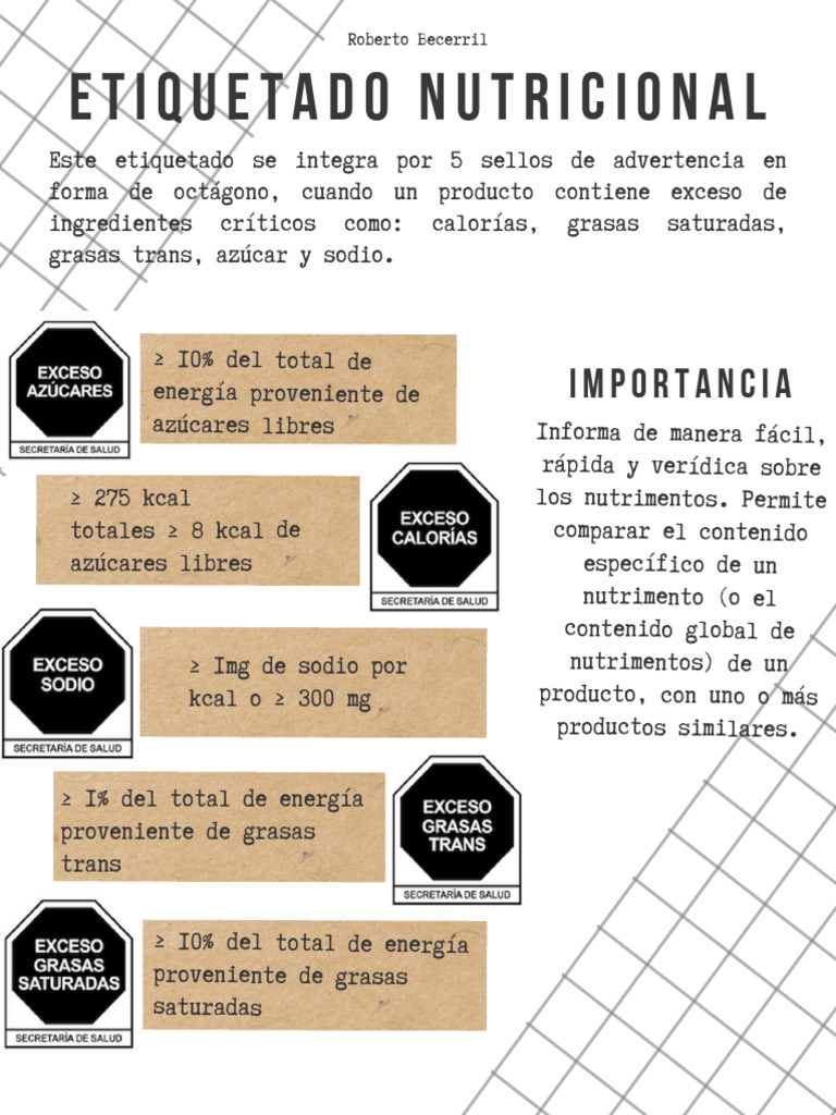 Sellos de Advertencia en Etiquetado Nutricional | PDF | Salud y bienestar