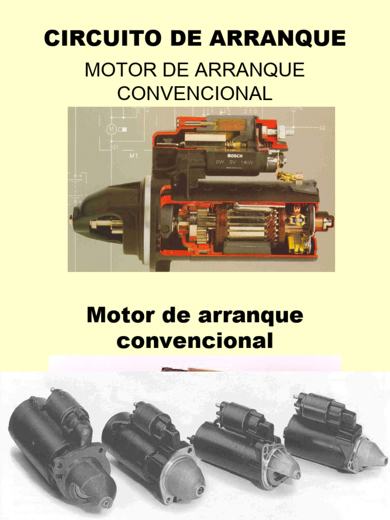 2 Circuito de Arranque, Motor Convencional | PDF | Inductor | Engranaje