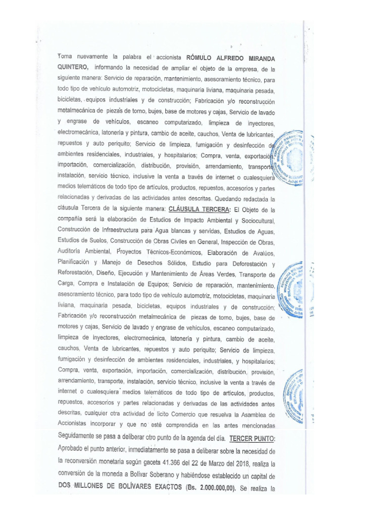 Acta de Asamblea 2 | PDF