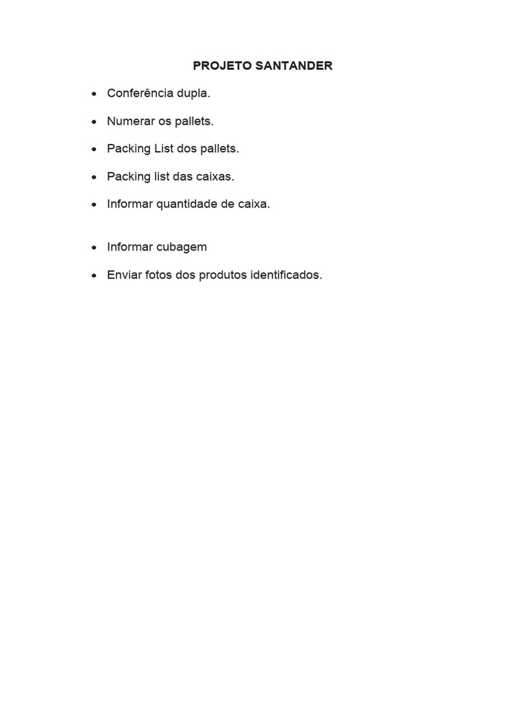 Projeto Santander Anexar Ao Pedido | PDF | Gastronomia, comida e vinho