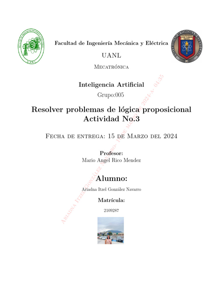 Act 3 Sol Prob | PDF | Proposición | Lógica