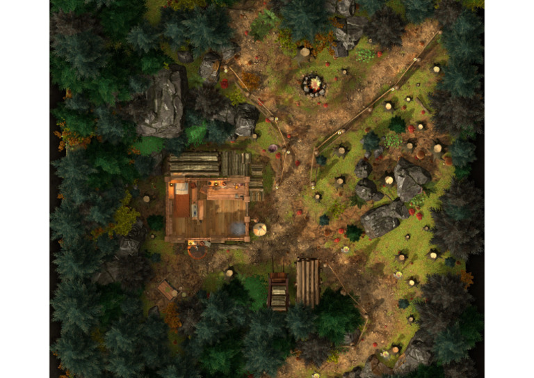 Hideout Forrest Map VTT | PDF