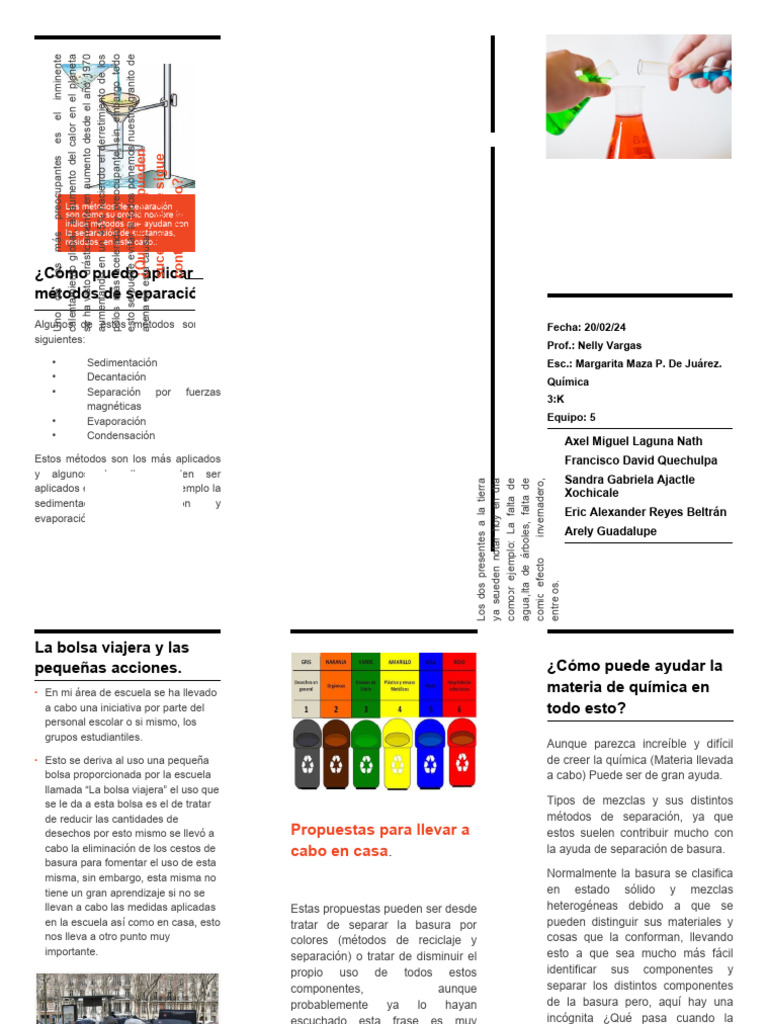 Cómo Puedo Aplicar Los Métodos de Separación | PDF | Residuos | Cuestiones ambientales