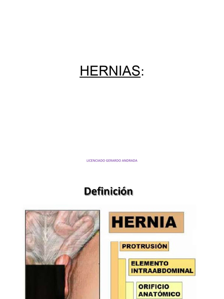 Unidad 3 Hernias | PDF | Especialidades Medicas | Anatomía