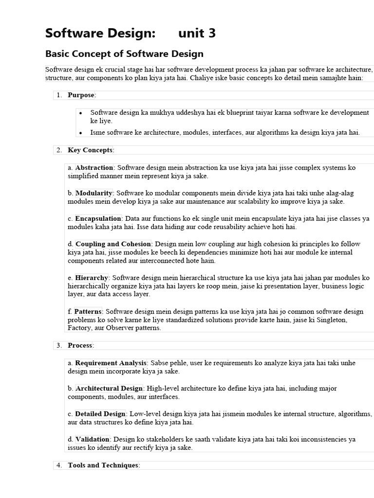 Software Design Basics & Architecture | PDF | Object Oriented Programming | Object (Computer ...