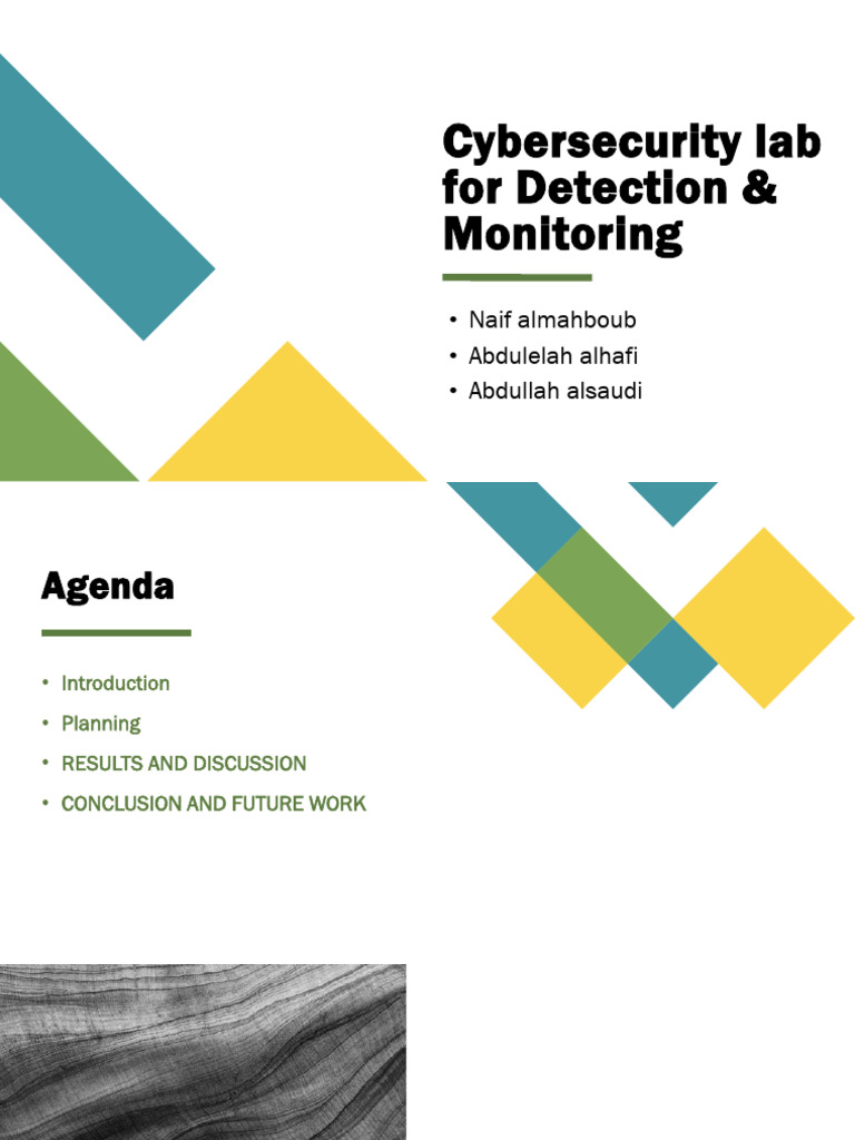 Cybersecurity Lab For Detection And Monitoring Pdf Computer Security Security