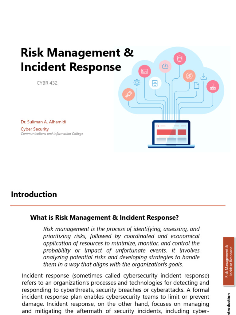 Risk Management & Incident Response Guide | PDF | Risk Management ...