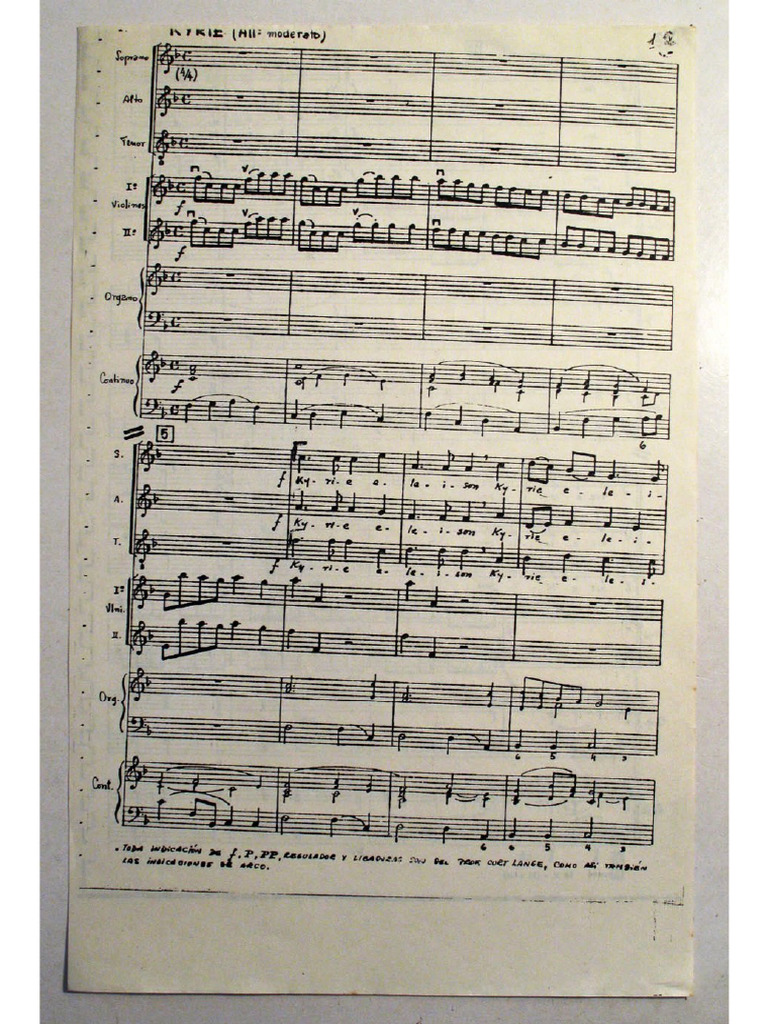 Missa en F - Zipoli | PDF