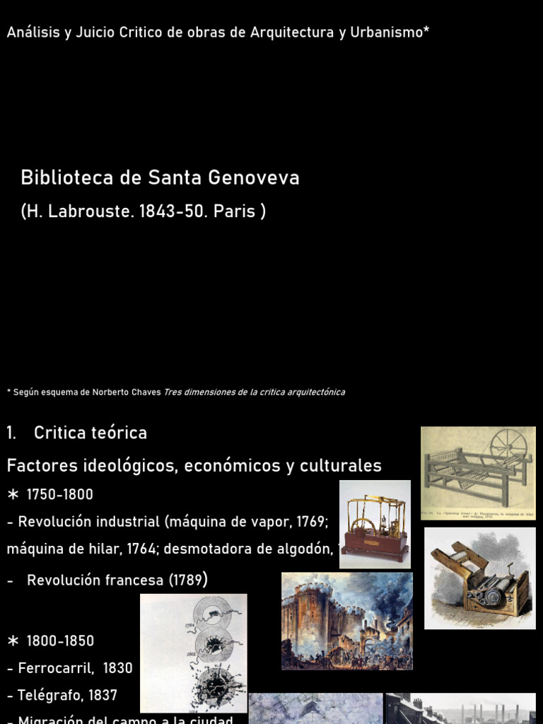 Biblioteca de Santa Genoveva: (H. Labrouste. 1843-50. Paris) | PDF | Arte