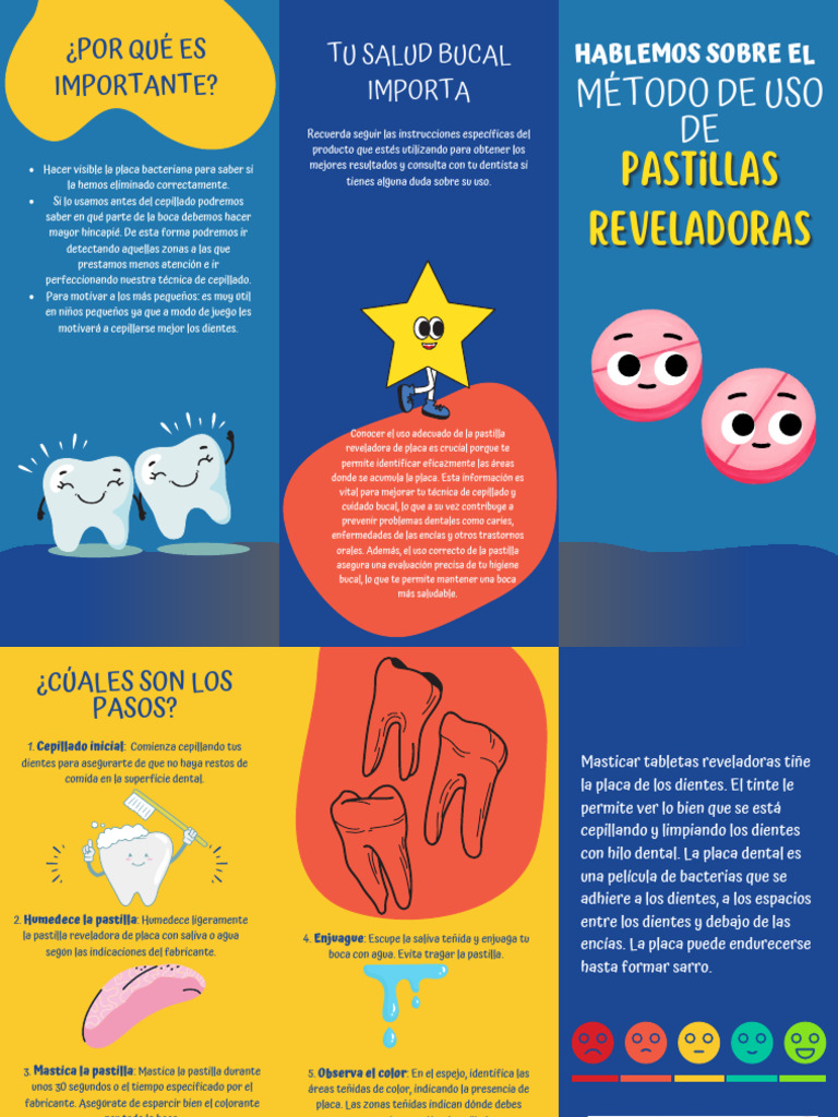 Tríptico Método de Pastilla Reveladora | Descargar gratis PDF ...