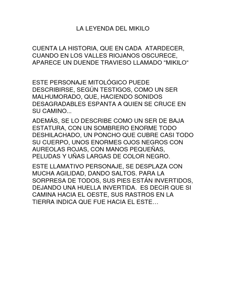 La Leyenda Del Mikilo | PDF | Historia | Clásicos